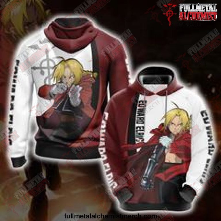 Edward Elric Fullmetal Alchemist 2024 3D Hoodie - Fullmetal Alchemist Merch