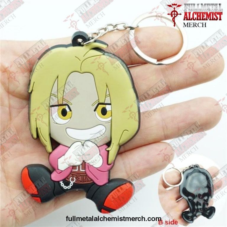 Fullmetal Alchemist Figure Keychain Key Ring Silicone - Fullmetal ...