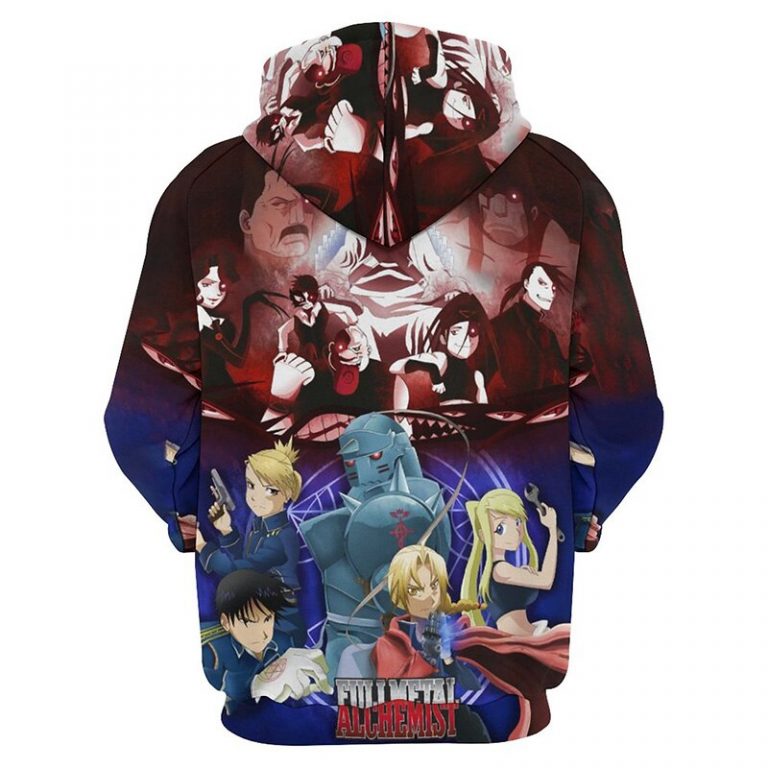 Fullmetal Alchemist Edward Elric Graphic Hoodie - Fullmetal Alchemist Merch