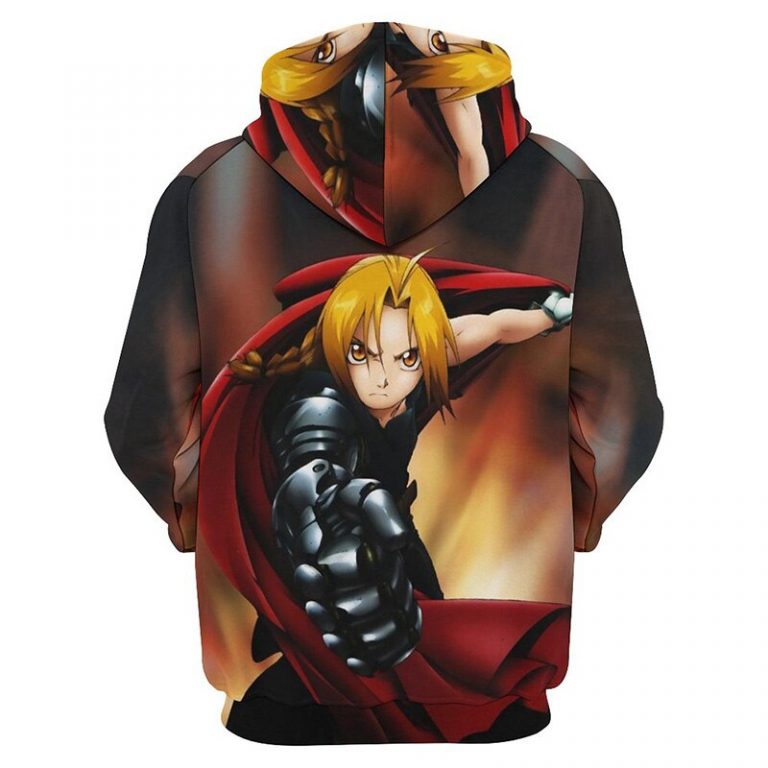 Fullmetal Alchemist Edward Elric Graphic Hoodie - Fullmetal Alchemist Merch