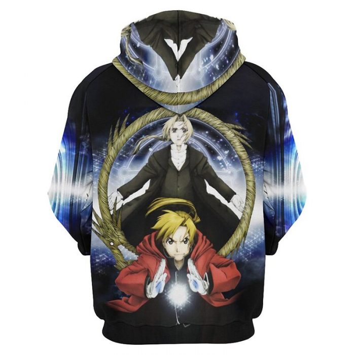 Fullmetal Alchemist Edward Elric Graphic Hoodie - Fullmetal Alchemist Merch