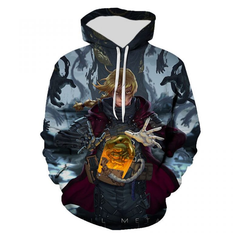 New Casual 3D Printed Fullmetal Alchemist Hoodie - Fullmetal Alchemist ...